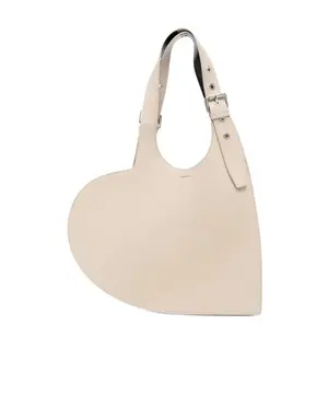 Coperni Buckled Heart Tote Bag - Beige