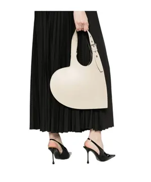 Coperni Buckled Heart Tote Bag - Beige