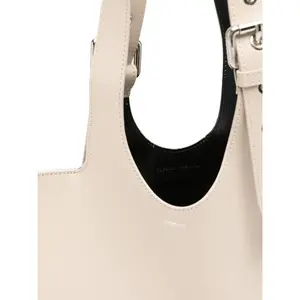 Coperni Buckled Heart Tote Bag - Beige