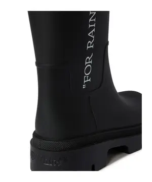 Off-White Round Toe Boots