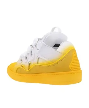 LANVIN Curb Gradient-effect Sneakers - Yellow