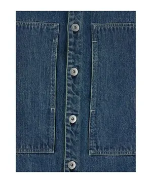 JIL SANDER Logo Patch Denim Shirt