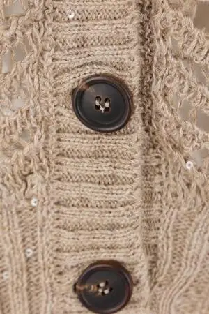 Brunello Cucinelli V-neck Buttoned Cardigan With Ribbed Edges