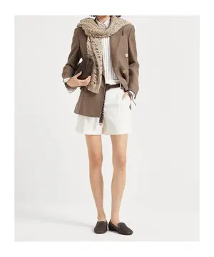 Brunello Cucinelli V-neck Buttoned Cardigan With Ribbed Edges