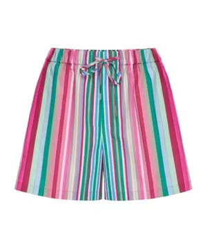 Valentino Garavani Popeline Stripe Shorts