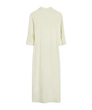 JIL SANDER Floral-embellished Buttoned Maxi Dress