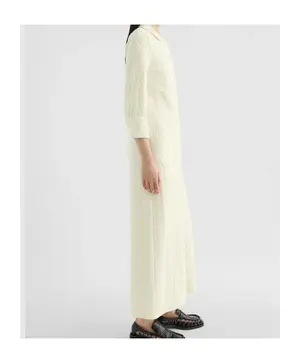 JIL SANDER Floral-embellished Buttoned Maxi Dress