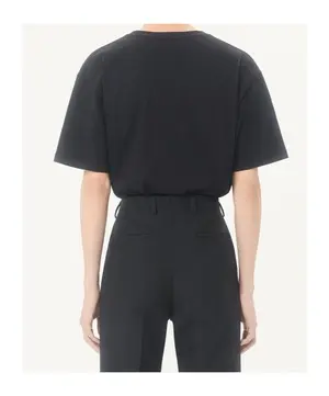 Valentino Garavani Logo Printed Crewneck T-shirt - Black