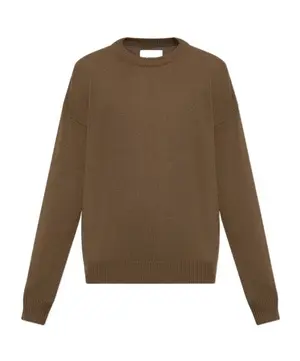 JIL SANDER Crewneck Knitted Jumper - Brown