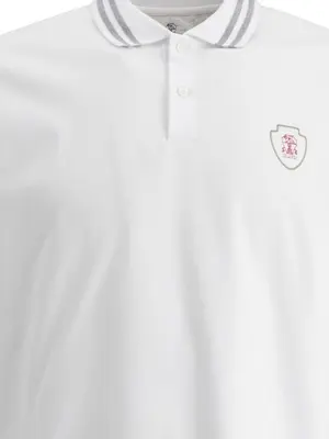 Brunello Cucinelli Logo Printed Short-sleeved Polo Shirt