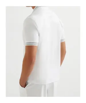 Brunello Cucinelli Logo Printed Short-sleeved Polo Shirt
