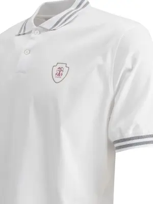 Brunello Cucinelli Logo Printed Short-sleeved Polo Shirt