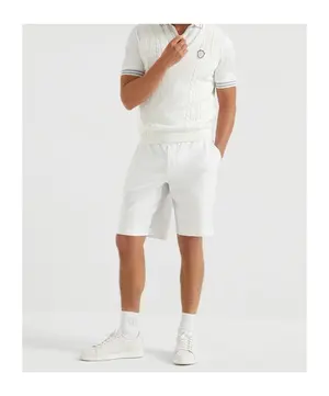 Brunello Cucinelli Logo Printed Short-sleeved Polo Shirt