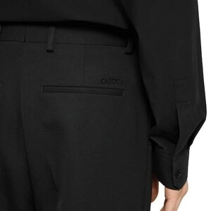 Gucci Embroidered Gabardine Trousers