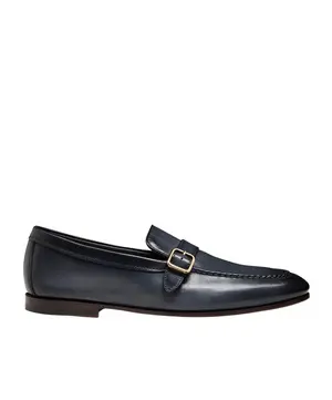 Santoni Single-buckle Formal Loafers