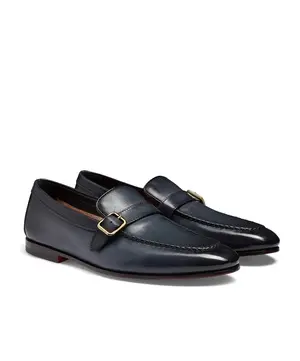 Santoni Single-buckle Formal Loafers