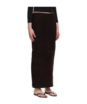 ST. AGNI Slim-fit Paneled Maxi Skirt