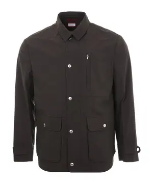 Brunello Cucinelli High-neck Long-sleeved Jacket