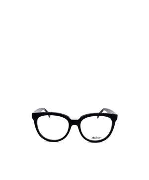 Max Mara Round Frame Eyeglasses - Black