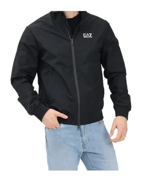 EA7 Logo Print Blouson Jacket