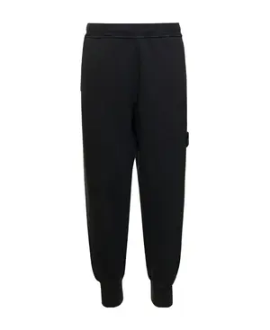 Stone Island Logo Patch Track Pants - Black
