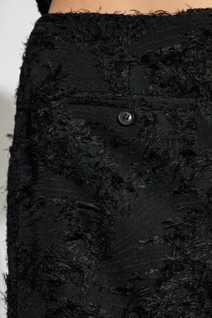 SAMSOE SAMSOE High-waist Textured Fringe Skirt