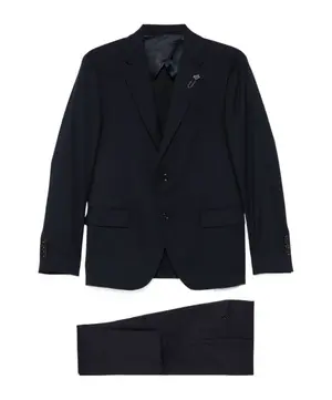 LARDINI Single-breasted Two-piece Suit - Black