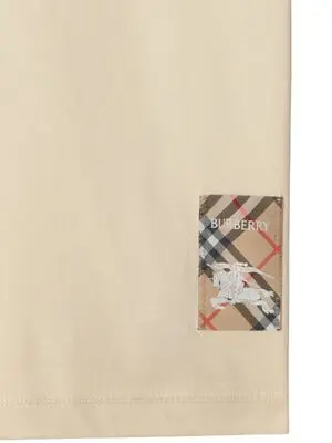 Burberry Vintage Check Patch Crewneck T-shirt - Nutmeg