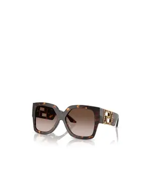 Versace Medusa Plaque Oversized Frame Sunglasses
