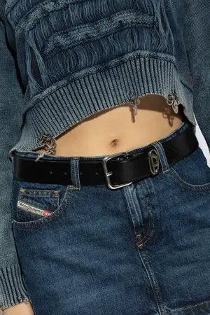 DIESEL® B-1dr Logo Plaque Belt