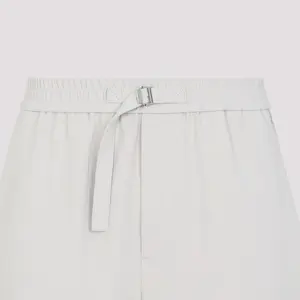 AMI Paris Logo Plaque Straight Leg Trousers