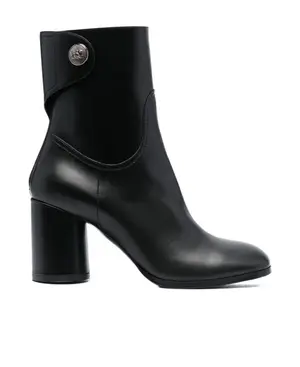Casadei Round Toe Block-heel Boots