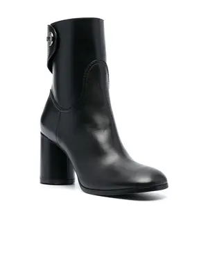 Casadei Round Toe Block-heel Boots