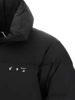 Off-White Logo Belted Puffer Jacket