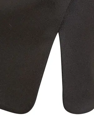 Off-White High Waist Mini Skirt With Side Slit