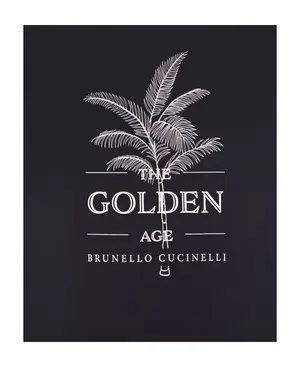 Brunello Cucinelli Logo Printed Crewneck T-shirt