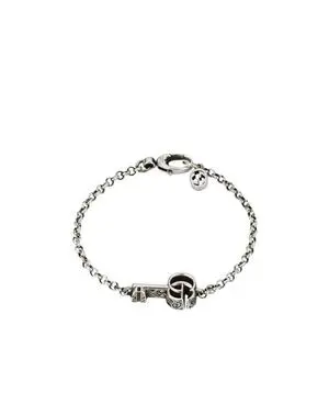 Gucci Gg Marmont Key Charm Bracelet - Gray