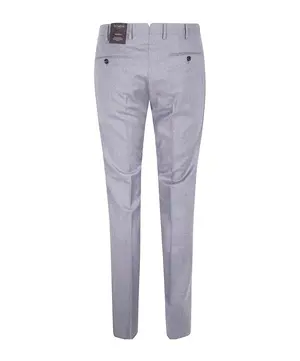 Incotex Belted Wool-blend Pants - Gray