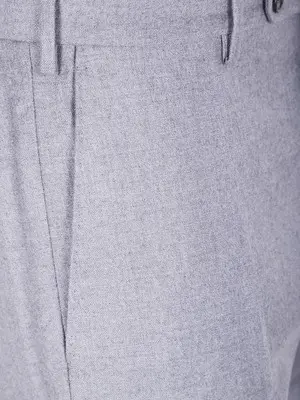 Incotex Belted Wool-blend Pants - Gray