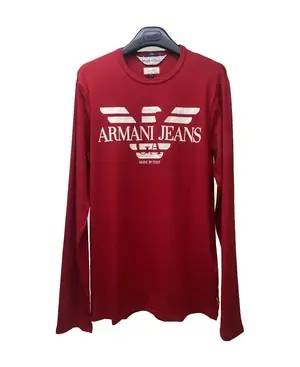 Emporio Armani Logo Crew-neck T-shirt - Red