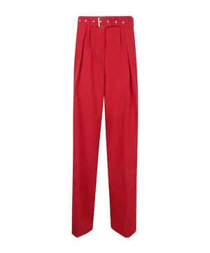 Dries Van Noten Belted Pleated Casual Pants
