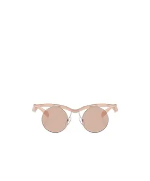 Prada Round Frame Sunglasses - Nude