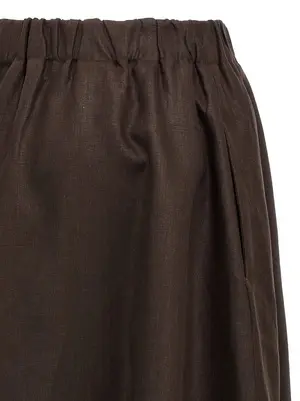 Brunello Cucinelli Midi Skirt With Pleated Details - C273