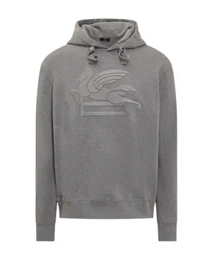 Etro Logo Printed Drawstring Hoodie