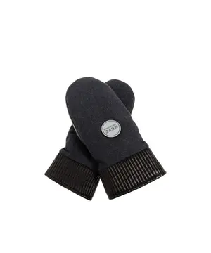 Giorgio Armani Logo Mittens - Black