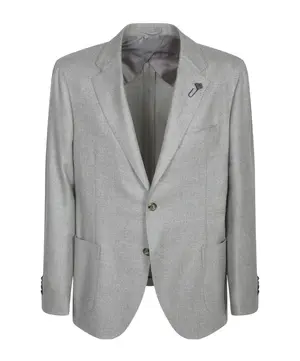 LARDINI Single-breasted Tailored Blazer - Grey
