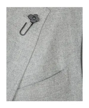 LARDINI Single-breasted Tailored Blazer - Grey