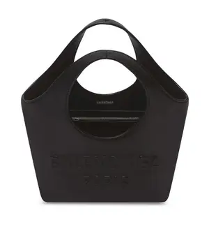 Balenciaga Logo Debossed Loop Handle Tote Bag