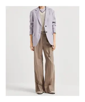 Brunello Cucinelli Pleated Wide-leg Trousers
