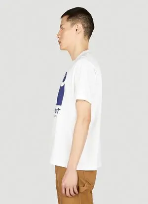 Junya Watanabe X Carhartt Printed T-shirt With Round Neck - White